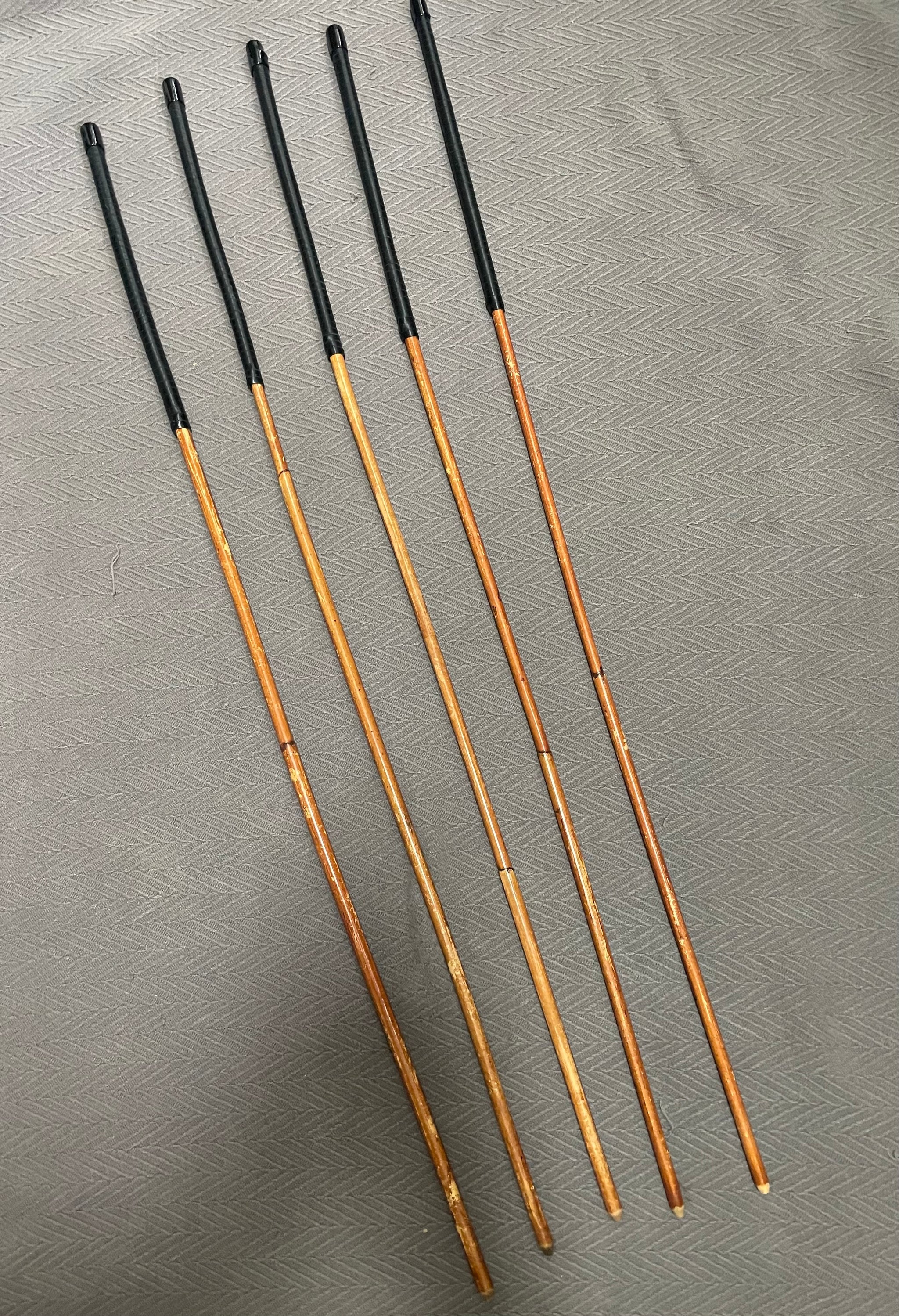 Smoked Dragon Cane Sales Special Set of 5 Red Roo Handles