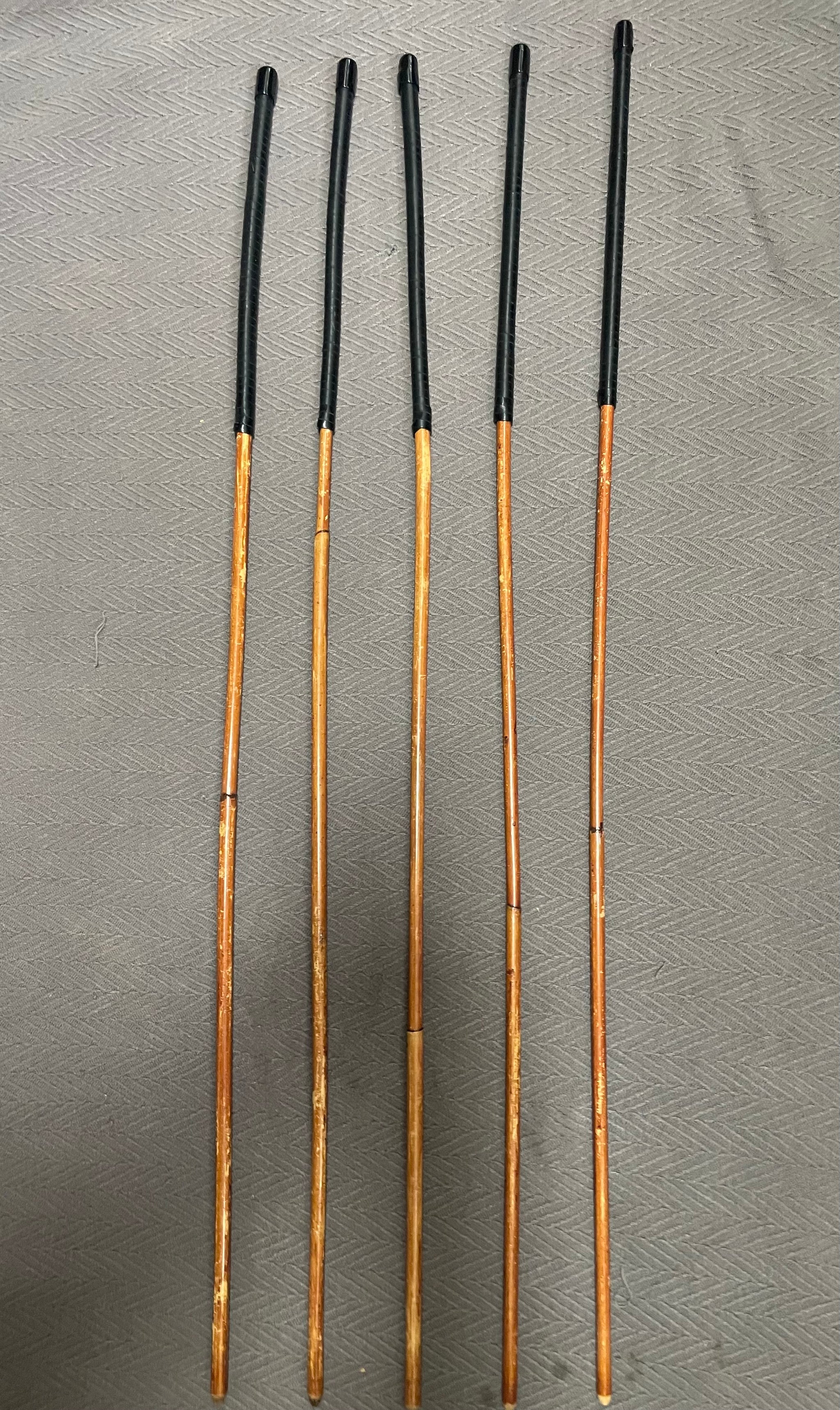 Smoked Dragon Cane Sales Special Set of 5 Red Roo Handles