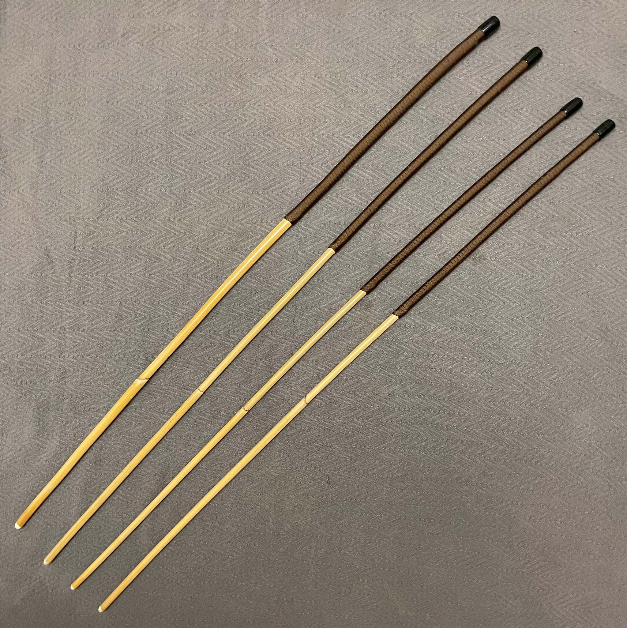 Thick and Thuddy Set of 4 Classsic Dragon rattan canes Brown handles