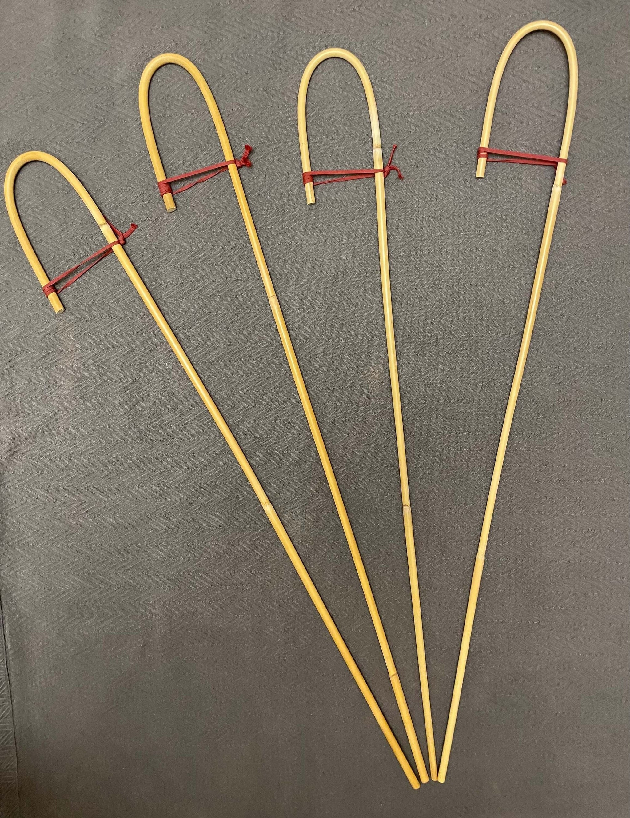 Set of 4 English Classic Dragon School Canes 90 - 95 cms